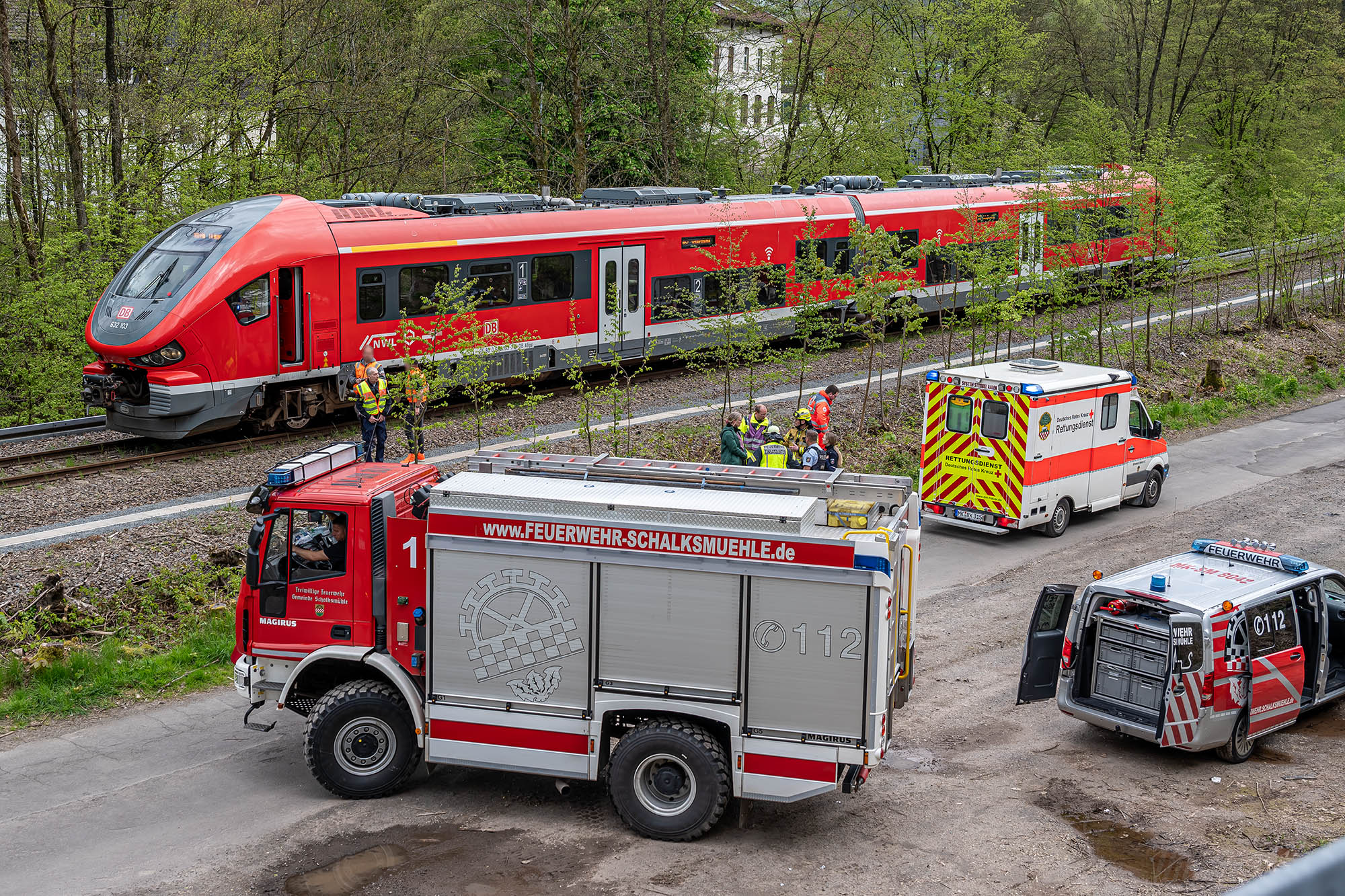 Bahnunfall stoppt RB52 - 80 Fahrgäste betroffen - Mein Kierspe