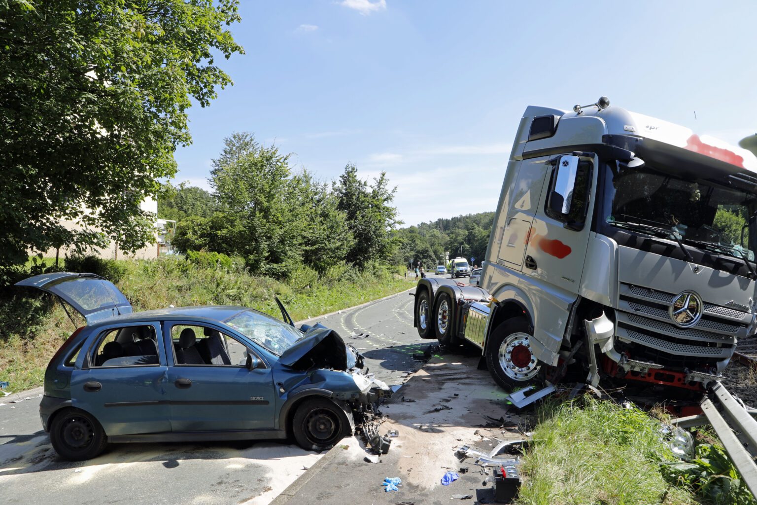 B54-Sperrung bald aufgehoben - weiterer schwerer Unfall in Kierspe - Mein Kierspe